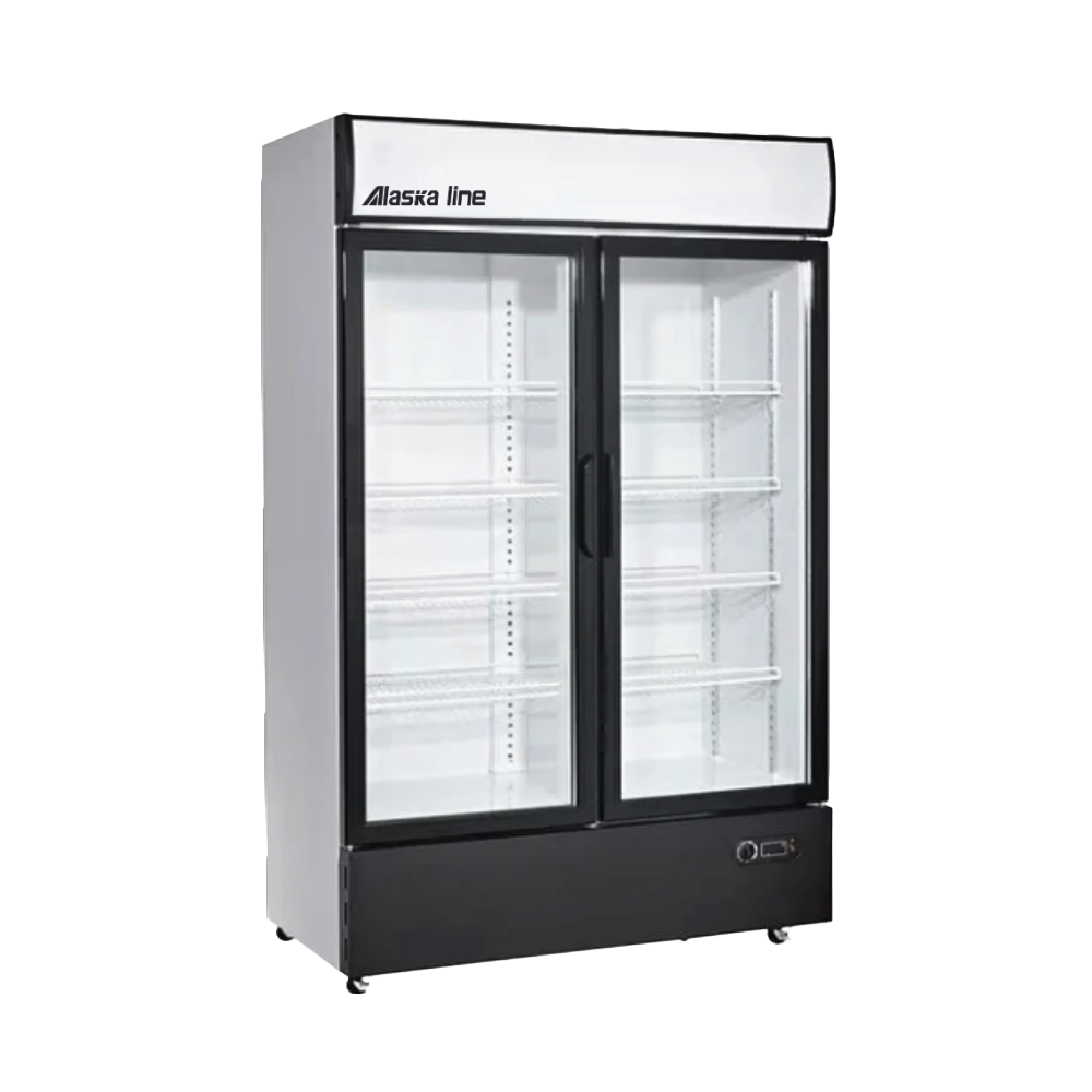 45" Double Swing Glass Door Cooler 36.7 Cu.Ft., AX-1002 | SINCO Food Equipment