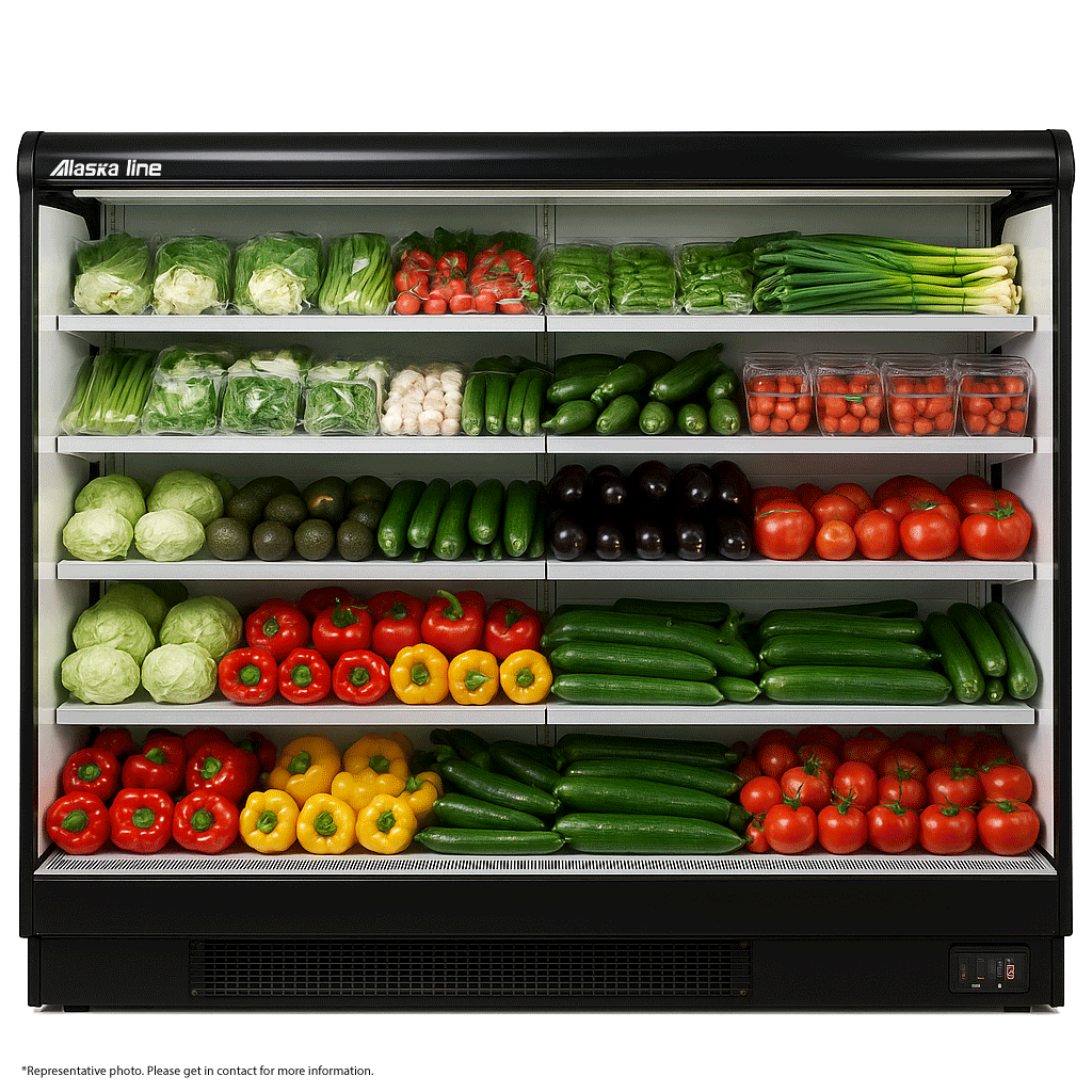 101” Alaska-Line Open Air Produce Cooler Merchandiser HIT-22V ...