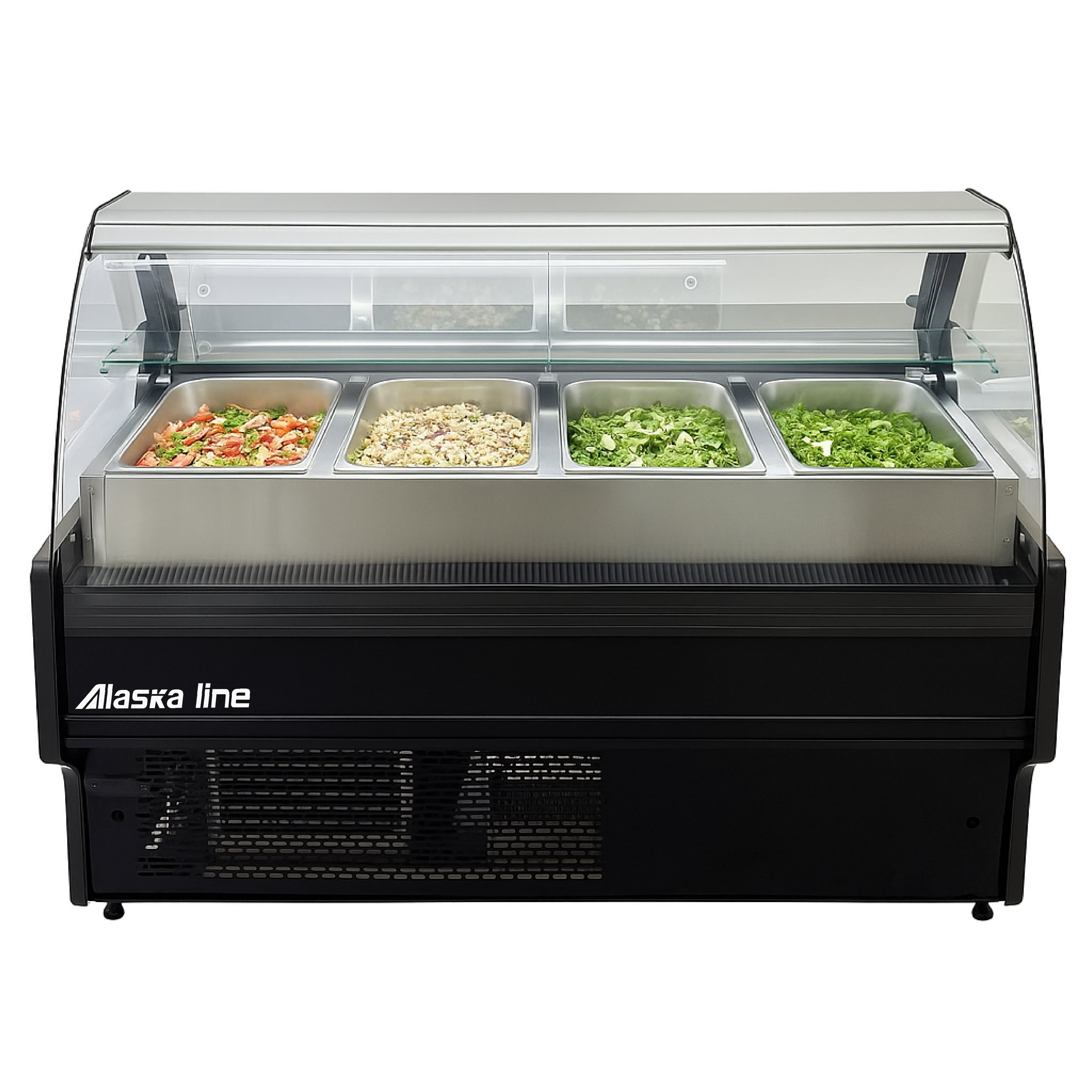 63" Refrigerated Salad Bar – Alaska Line HIT-36 Showcase with GN Pan