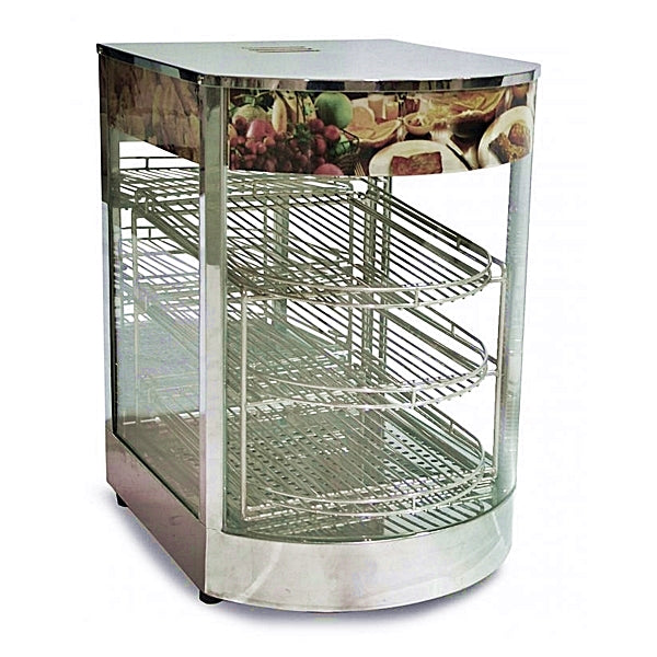 Omcan 14" Curved Glass Display Warmer 21829 | SINCO Food Equipment