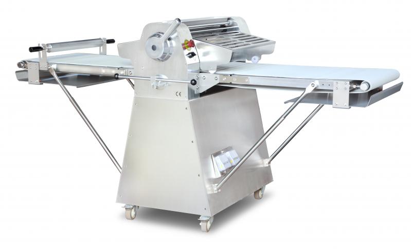 Omcan Stainless Steel Floor Model Dough Sheeter with 88'' Conveyor Len