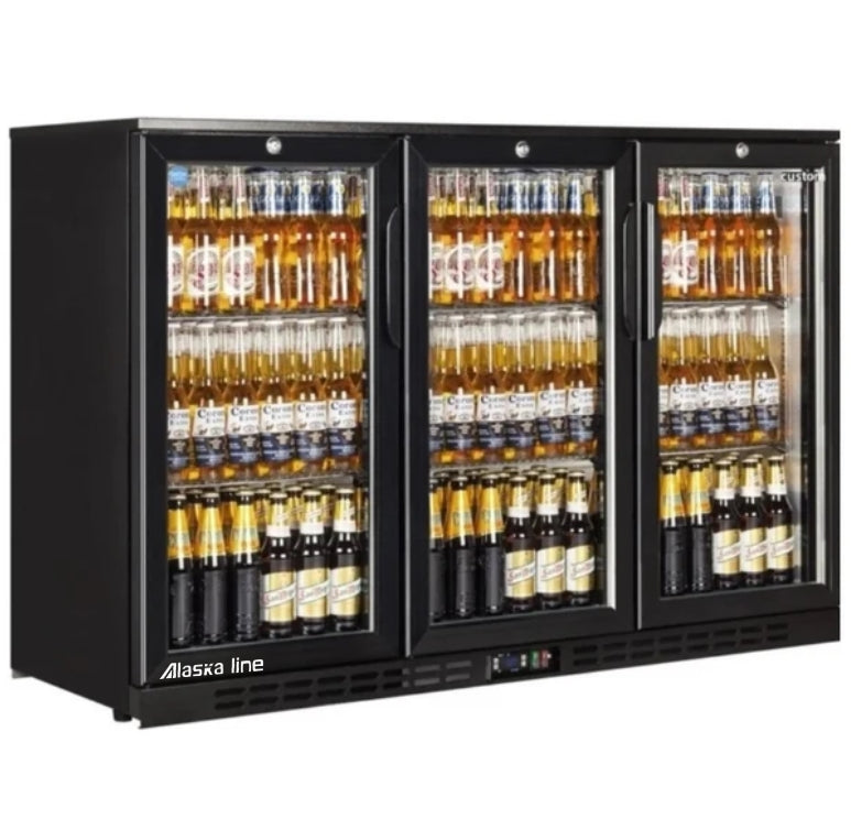 54'' CHEF Three Door Back Bar Cooler BB-330T / Sinco Food Equipment