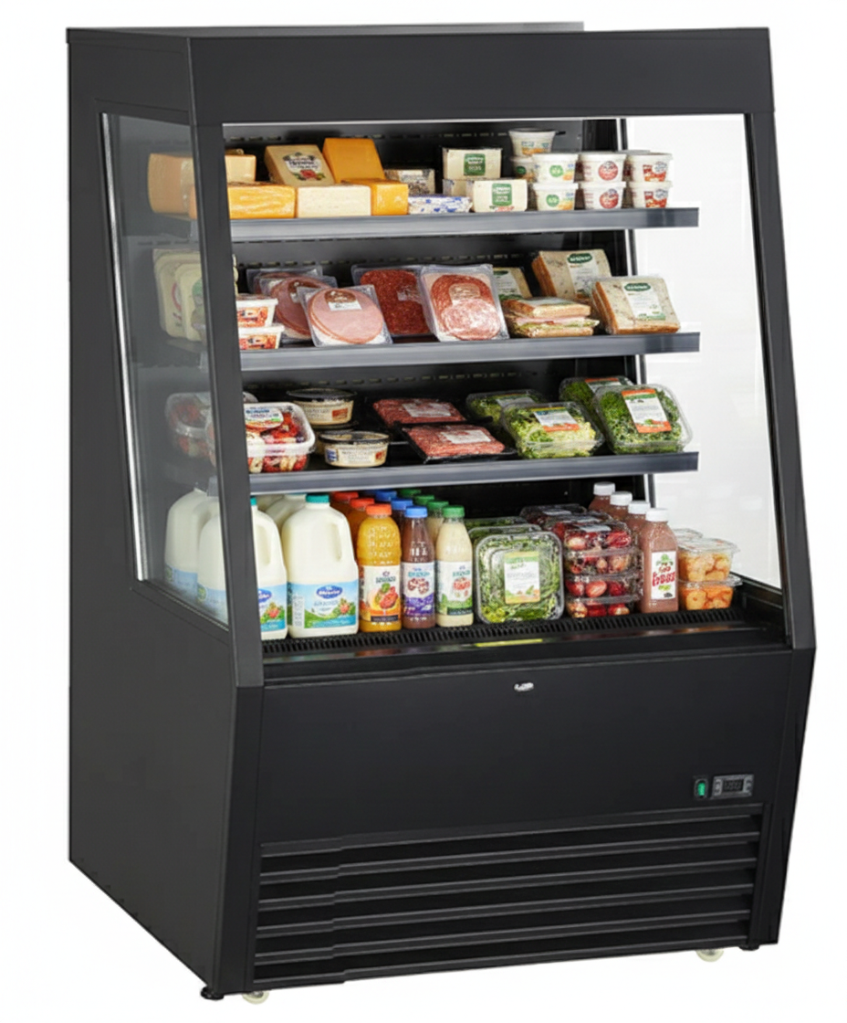 Kool-It 36.1" Floor Model Open Cooler 14 Cu. - Ft. KOM-36XBK