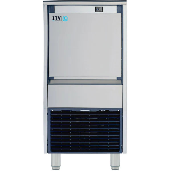 ITV Ice Machine, Gourmet Ice Shape - 108LBS/24HRS 44LBS Storage DELTA