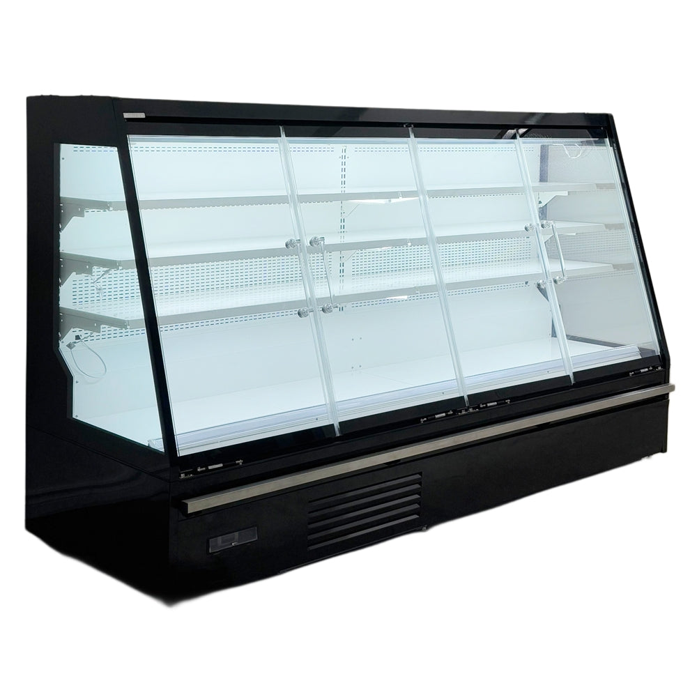 Alaska-Line 101'' Glass Door Merchandiser Cooler 4 Swing Doors 30 Cu.F