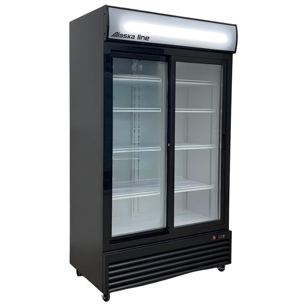 Alaska-Line 45'' Two Sliding Glass Door Cooler 36.7 Cu.Ft. Capacity ...