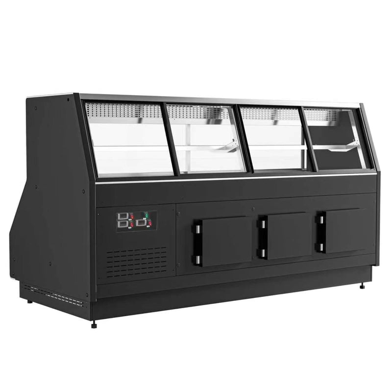 Alaska Line 73'' Remote Gravity Coil Meat Case Grab and Go Cooler HIT-
