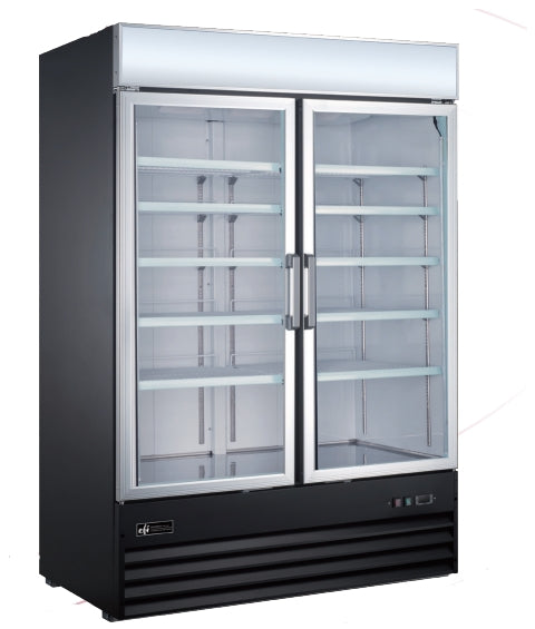 48'' EFI Double Glass Door Display Cooler 25 Cu.Ft C2-49GDVCX