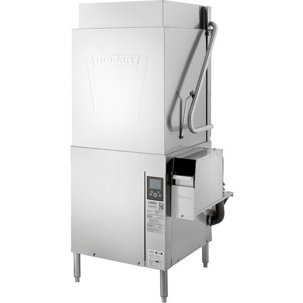 Hobart High Temperature Dishwasher with Automatic Soil Removal and Boo
